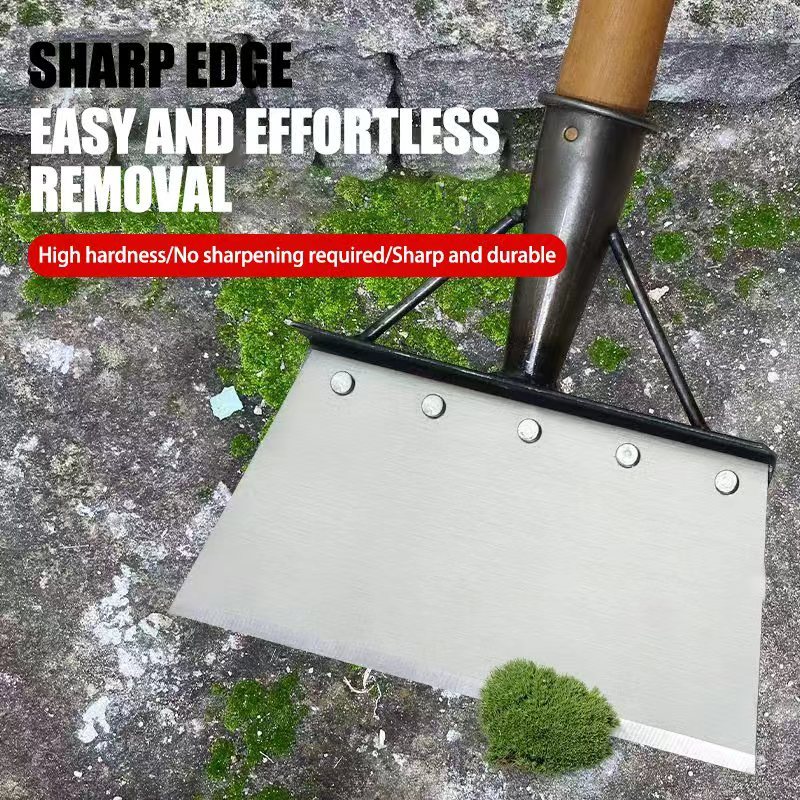 Penyodok pembersihan dengan sebatang kayu Cleaning shovel with a wooden ...