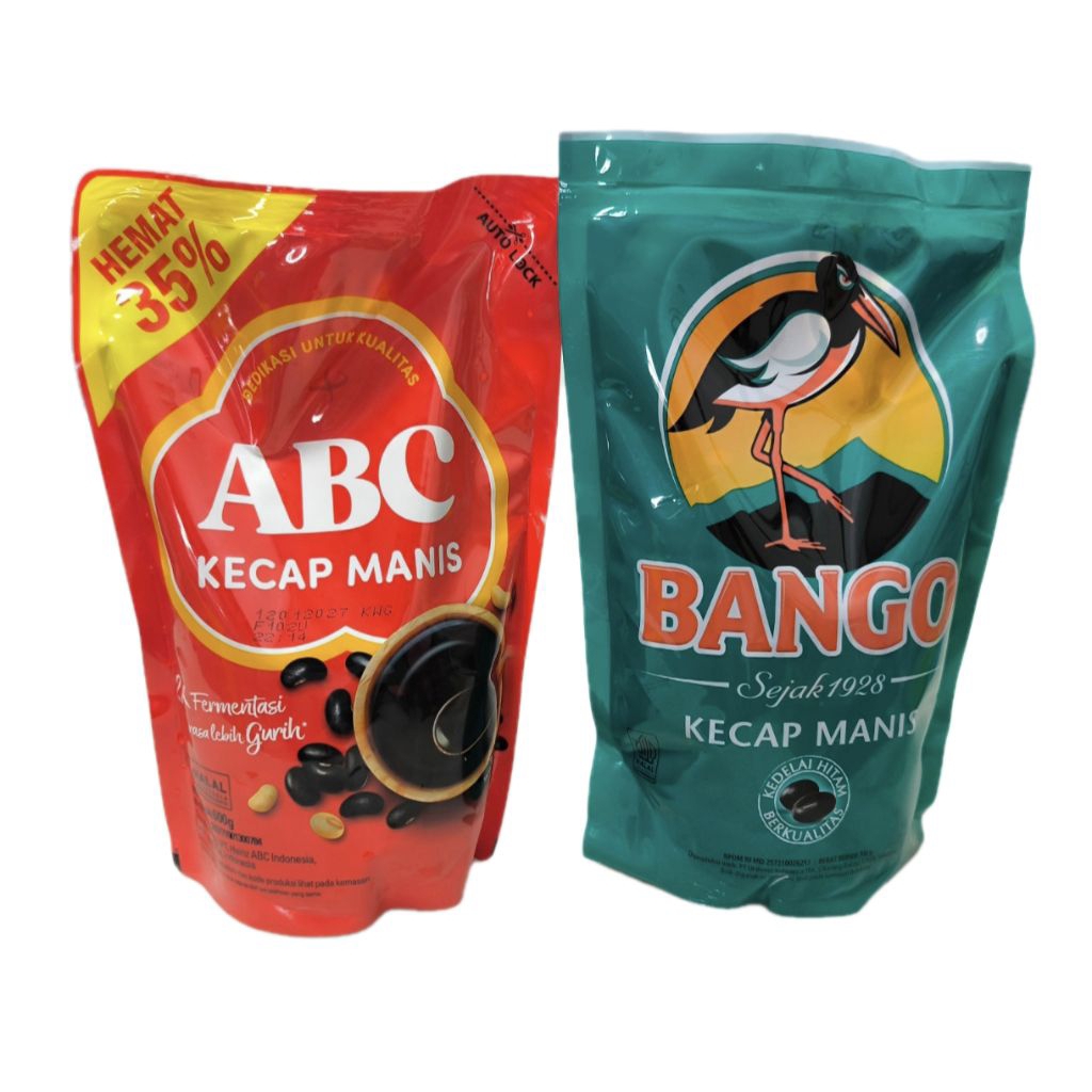 KECAP MANIS REFILL CAP BANGO & ABC 520ml ASLI INDONESIA {HALAL ...
