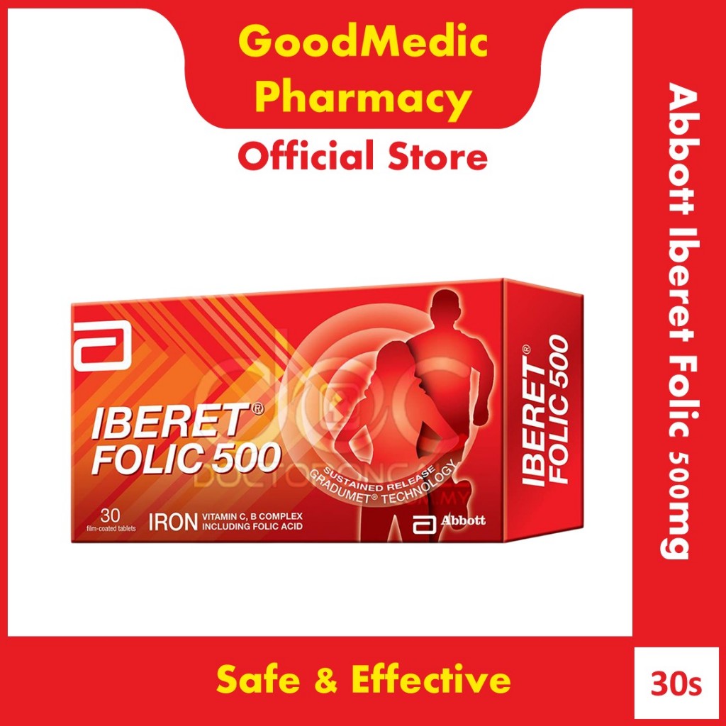 Abbott Iberet Folic 500mg Tablet (30s) | Shopee Malaysia