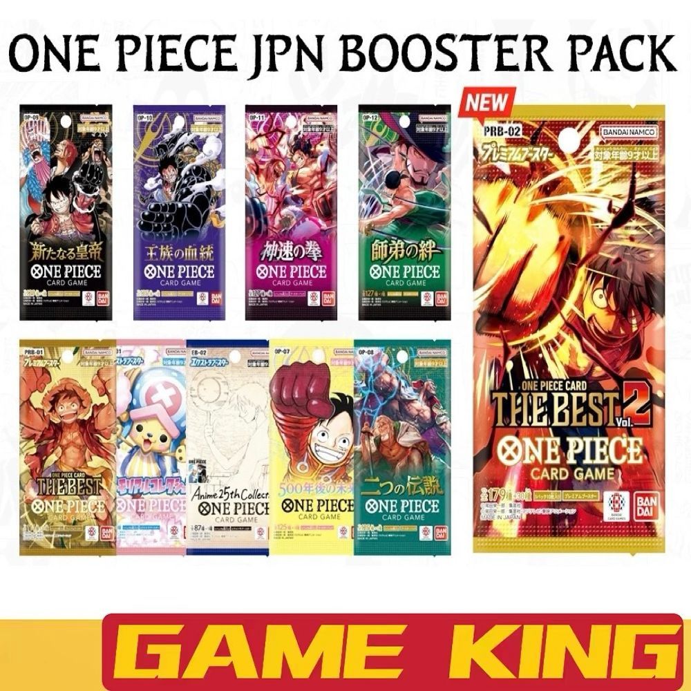 One Piece TCG Booster Pack PRB02 / EB01 / EB02 / OP07 / OP08 / OP10 / OP12 Legacy of the Master ...