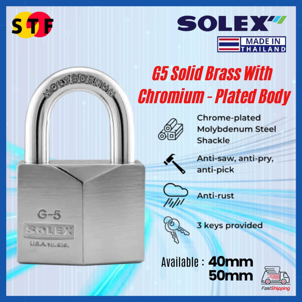 (100% ORIGINAL) Solex Padlock Key A like G5 Anti-Cut Padlock Key ...