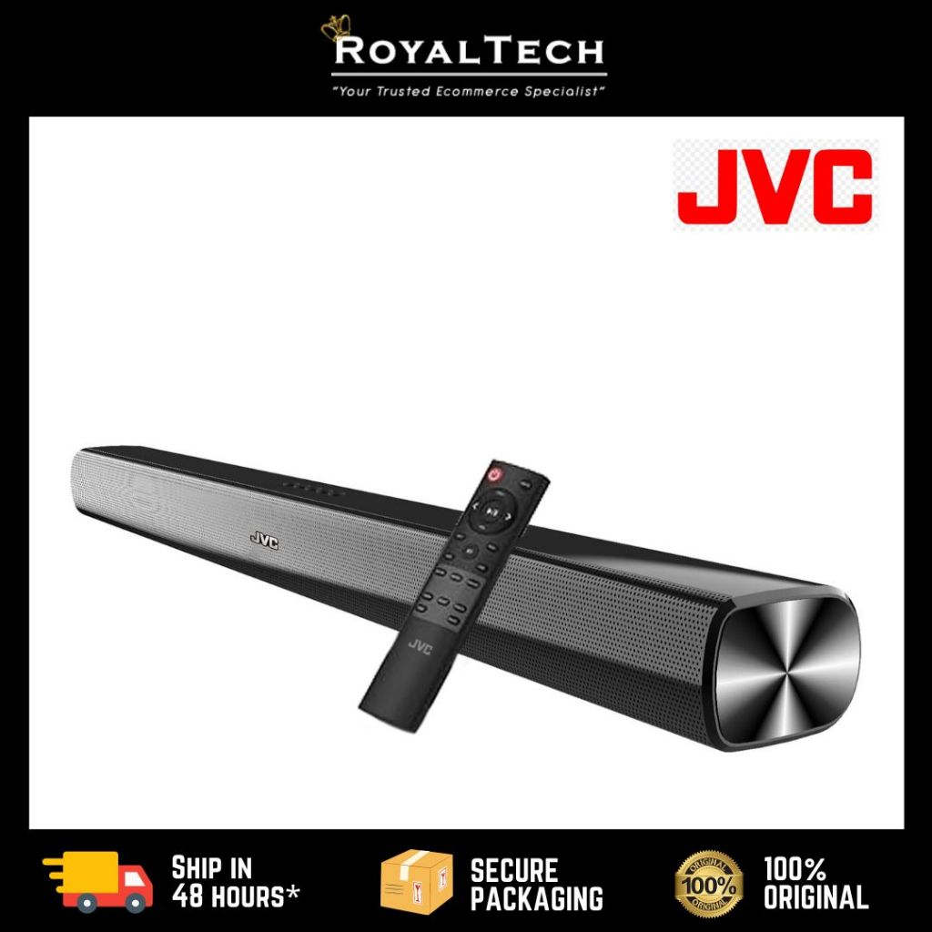 JVC 2.0 TH-N322B CH 30W Sound Bar Speaker for TV | Bluetooth, USB, HDMI ...