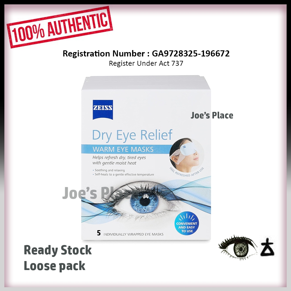 Zeiss Warm Eye Mask , Dry Eye Relief 5pcs/Box , ready stock! ( MDA no ...