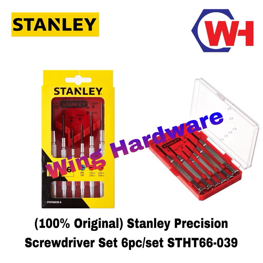 (100% Original) Stanley Precision Screwdriver Set 6pc/set STHT66039 ...