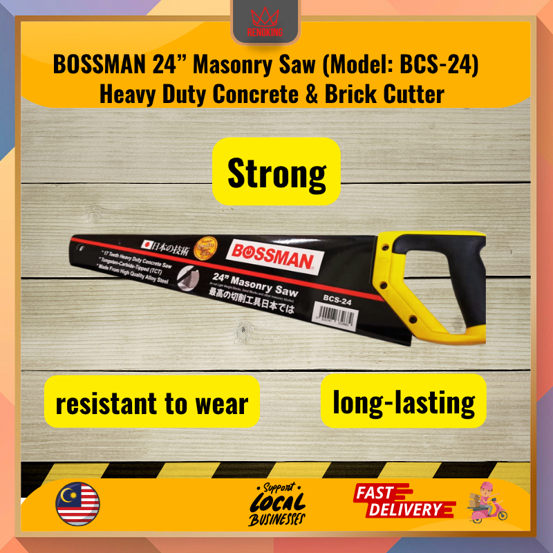 BOSSMAN 24” Masonry Saw (Model: BCS-24) – Heavy Duty Concrete & Brick ...