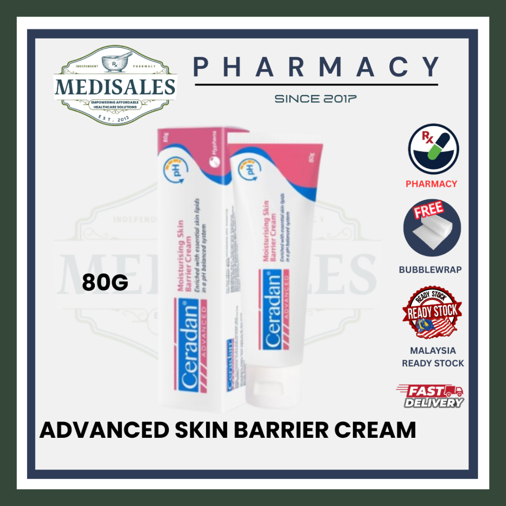 (ADVANCED) CERADAN ADVANCED MOISTURISING SKIN BARRIER CREAM 80G (EXP 02 ...