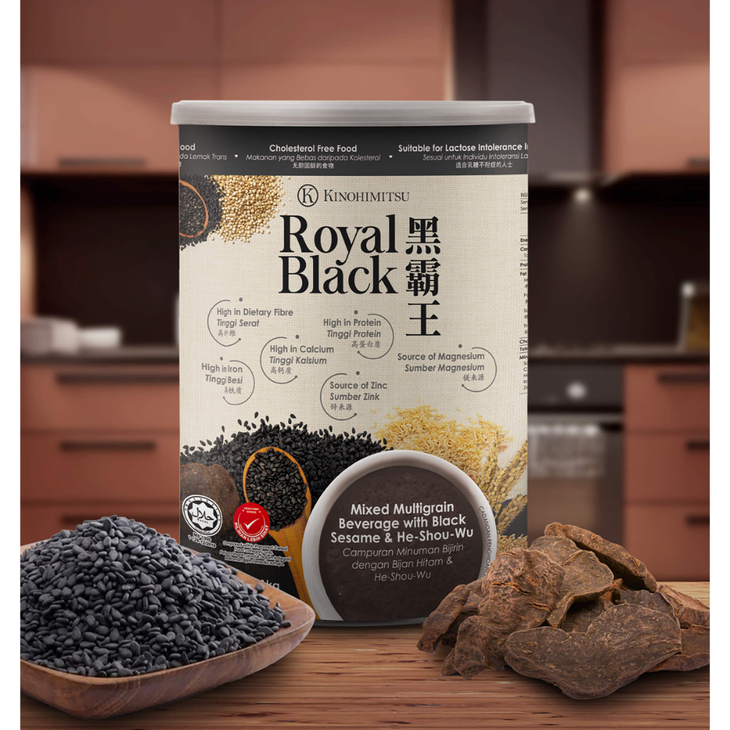 RM6 cashback 😍 Kinohimitsu Royal Black Sesame 1kg | Shopee Malaysia
