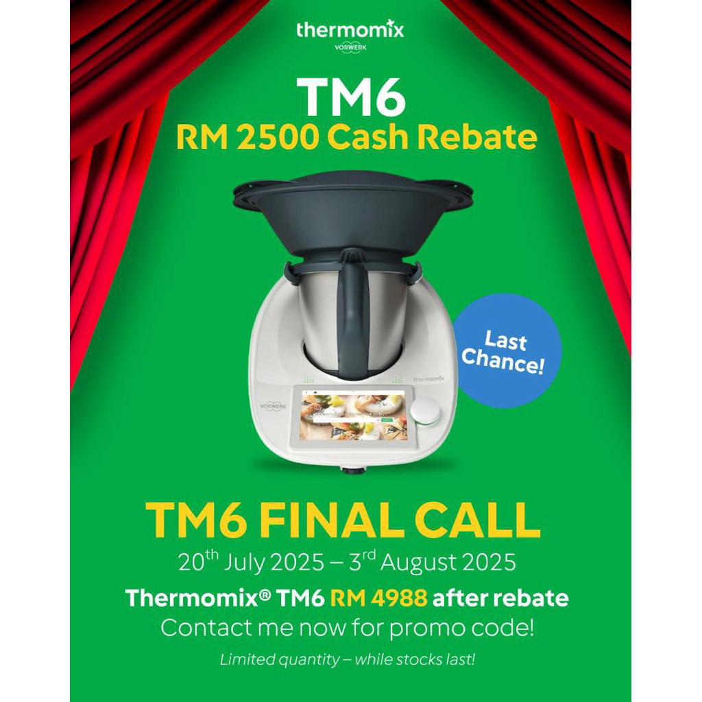 THERMOMIX TM6 REBAT EXCLUSIVE WITH FREE GIFT | Shopee Malaysia