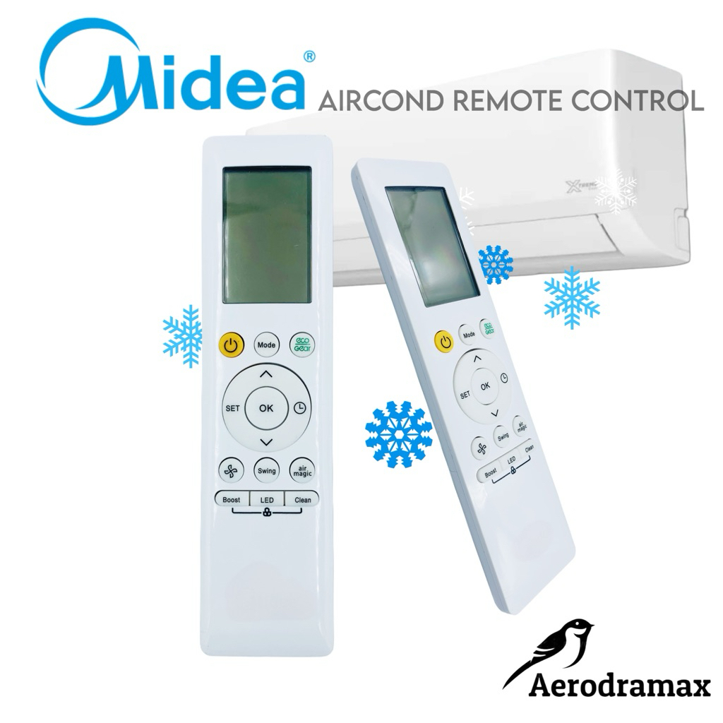 AIRCOND REMOTE CONTROL MIDEA RG10A/BGEF | Shopee Malaysia