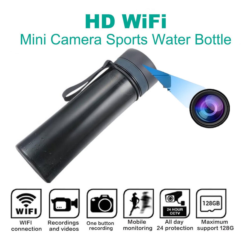 Hidden Camera Water Bottle Built-in Mini Camera 1080P HD Video Recorder ...