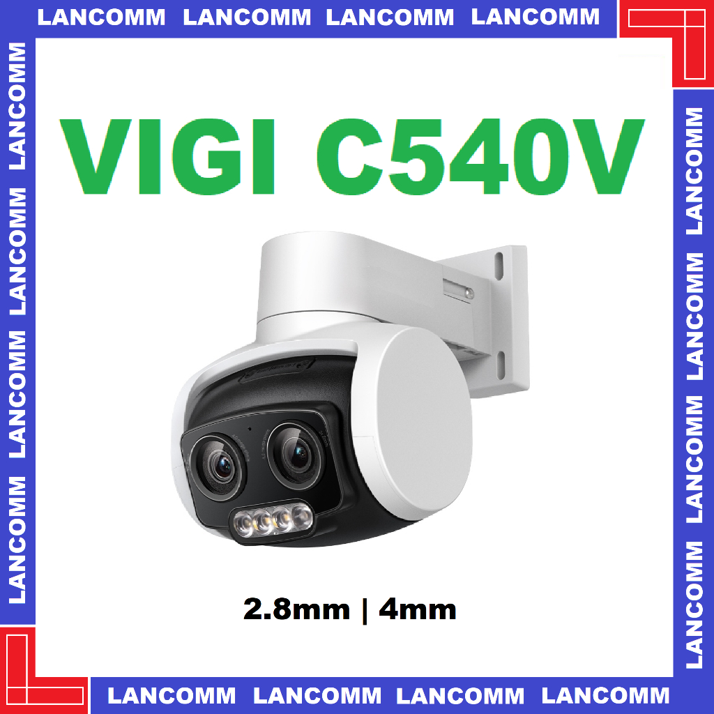 TP-LINK VIGI C540V 4MP Outdoor Full-Color Dual-Lens Varifocal Pan Tilt ...