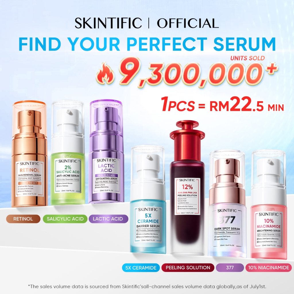 【SKINTIFIC Serums】Peeling Solution/Vitamin C Serum/ Salicylic Acid Acne ...