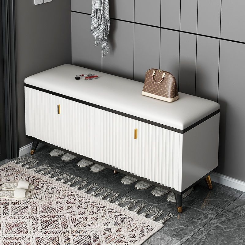 Shoe Changing Bench for Home Entrance, Shoe Cabinet with Integrated ...