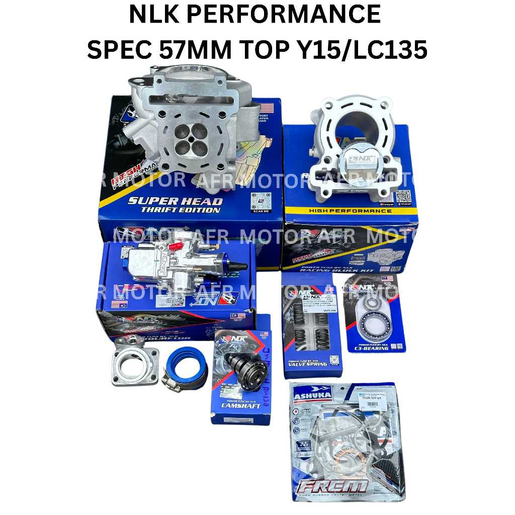 NLK PERFORMANCE COMBO SPEC 57MM Y15ZR LC135 V1-V8 | Shopee Malaysia