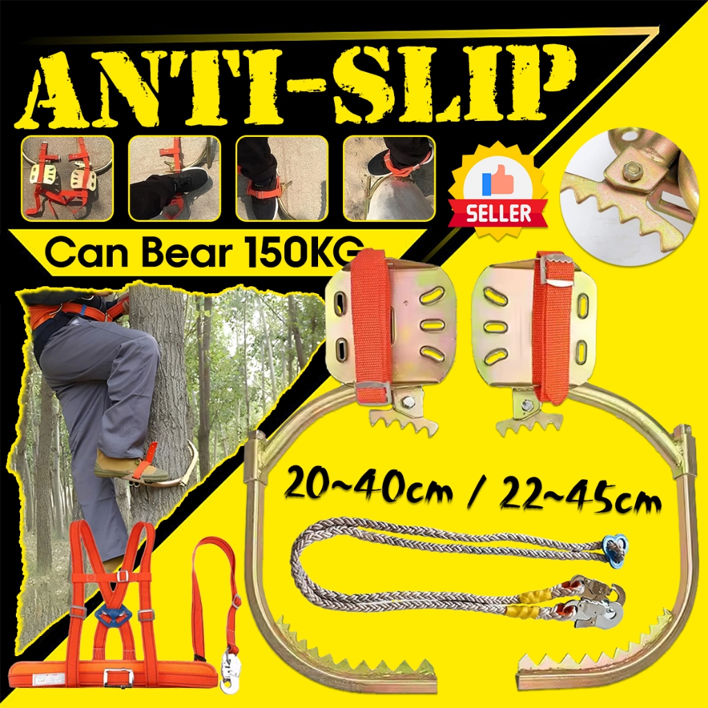 Tree Climbing Spikes Wooden Pole Fastener Tree Climber Fruit Picker ...