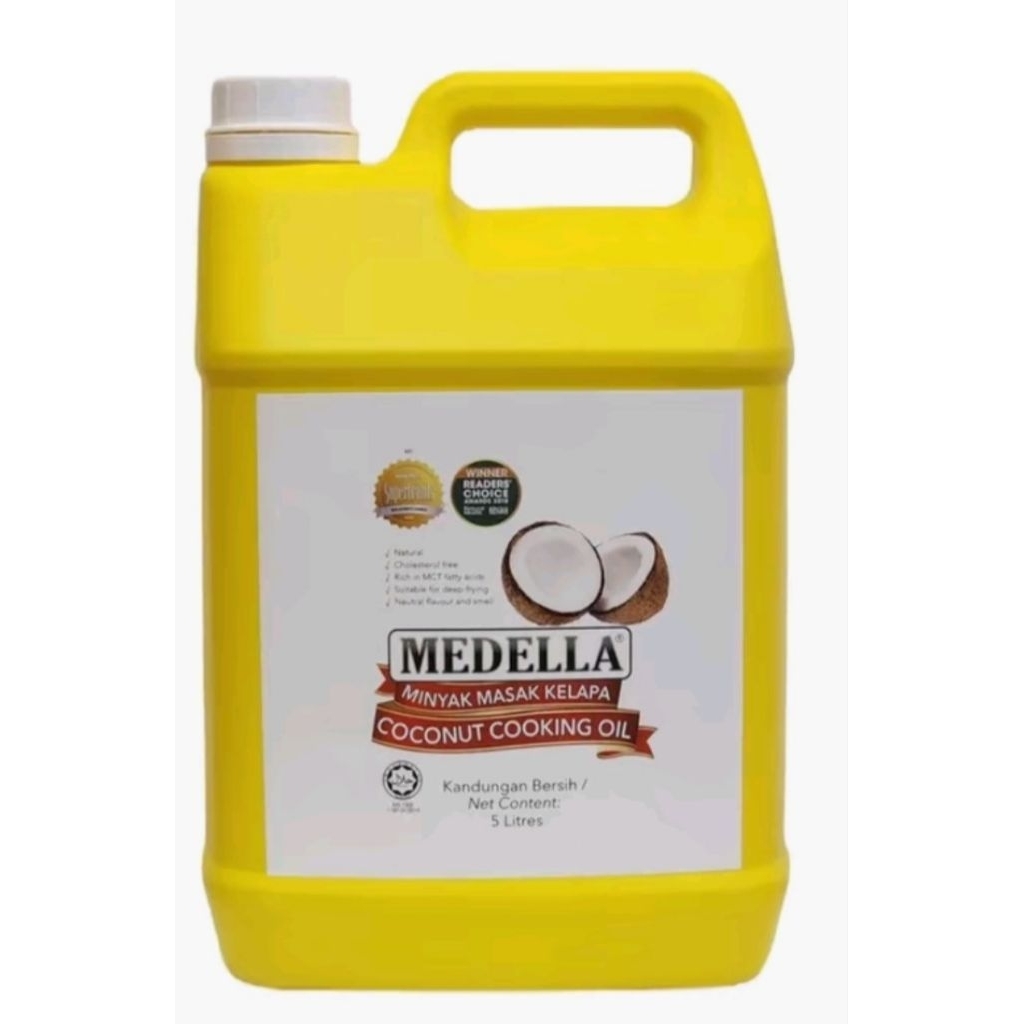 Medella Coconut Cooking Oil 5kg | Shopee Malaysia