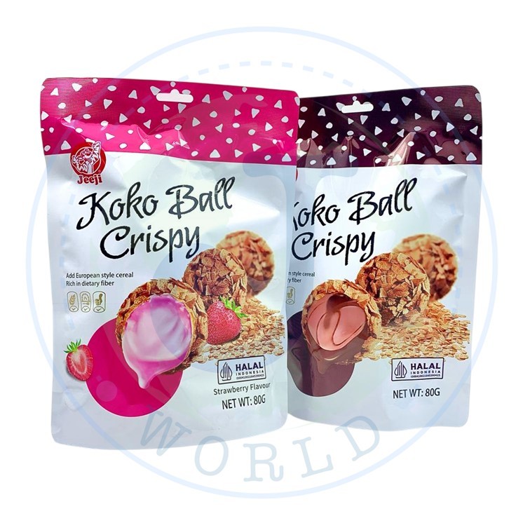 JEEJI KOKO BALL 80G (COCO/STRAWBERRY) / NUT CHOCOLATE COATED 250G ...