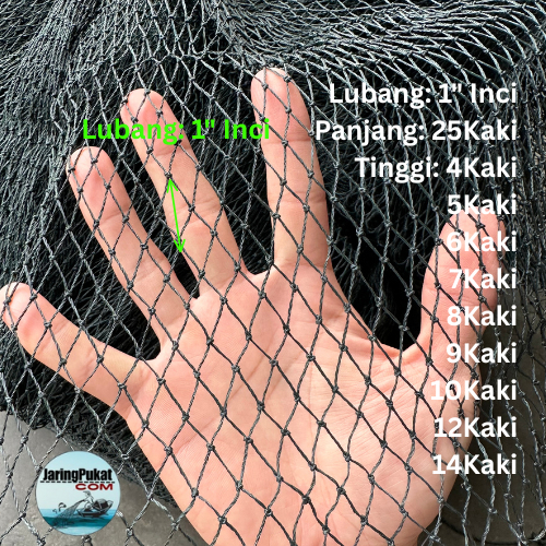 Jaring PE Pertanian/Ayam/Pagar Lubang 1" Inci, Tinggi 4Kaki,5Kaki ...
