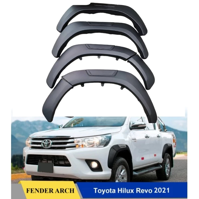 Toyota Hilux Revo 2016-2024 Fender Arch BLACK / MATERIAL HIGH QUALITY ...