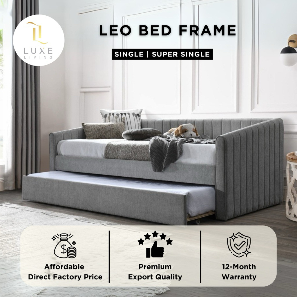 LUXE: LEO Single | Super Single | Pull Out Bed Frame | Single Trundle ...