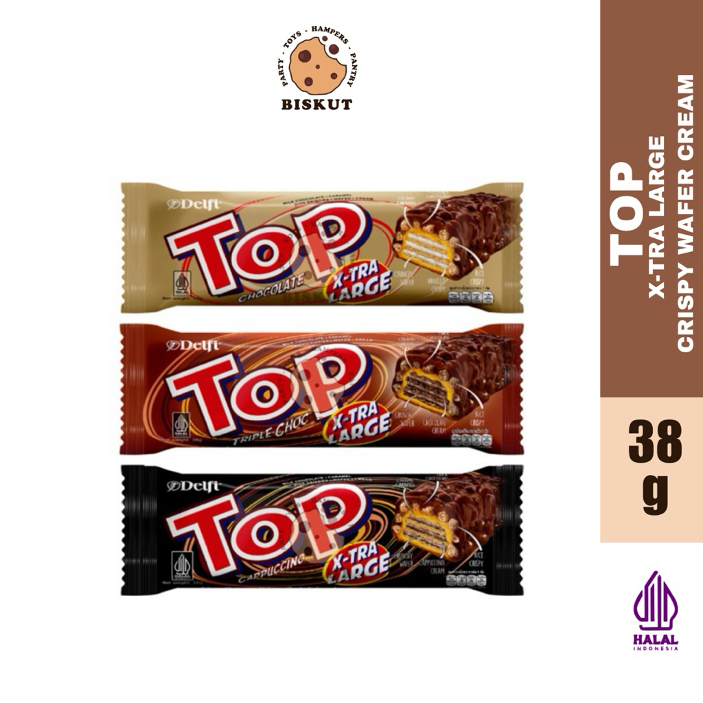 Delfi Top Crispy Wafer Cream X’Large 38g Triple Chocolate / Chocolate ...