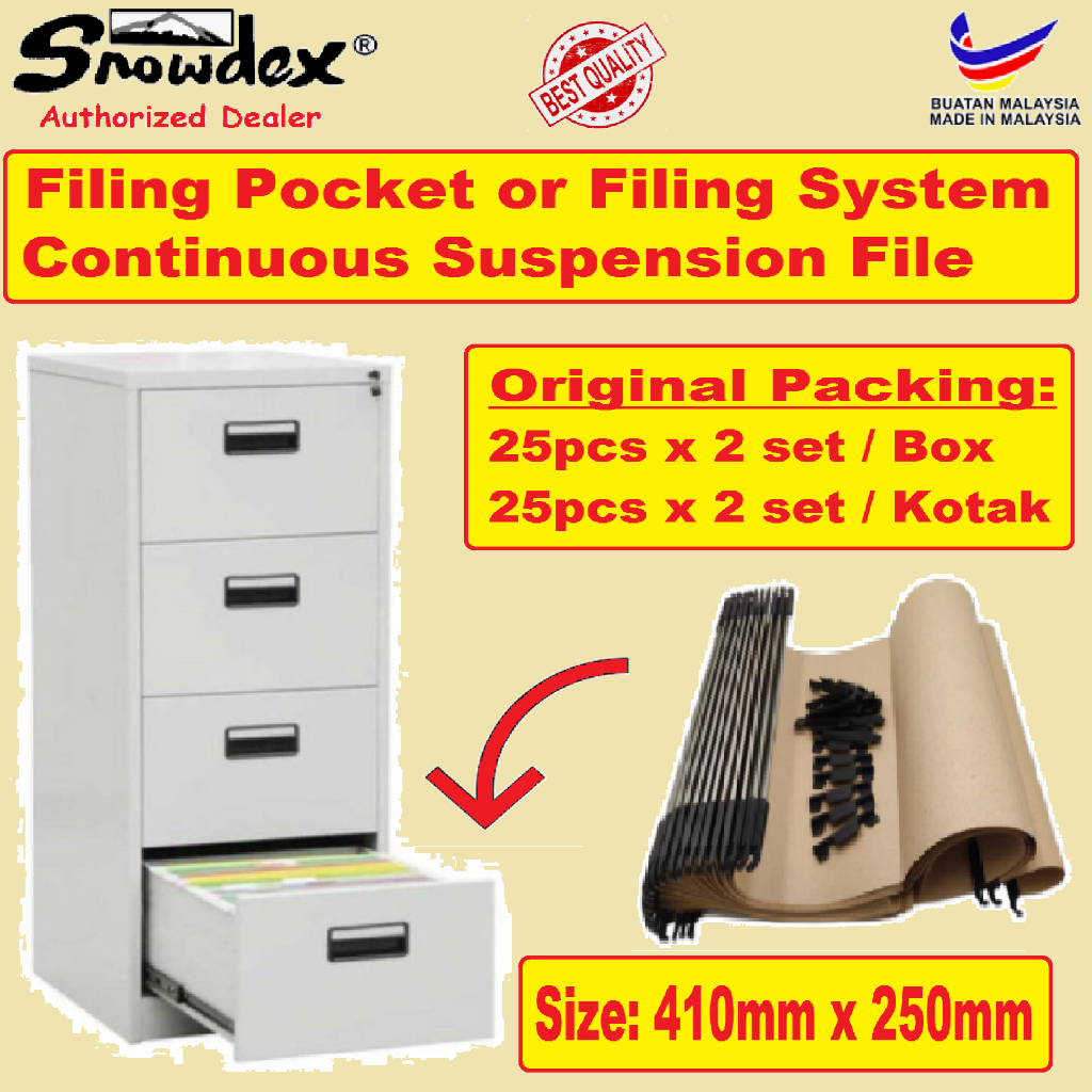 Snowdex Cabinet Filing System Continuous Suspended File Suspension File ...