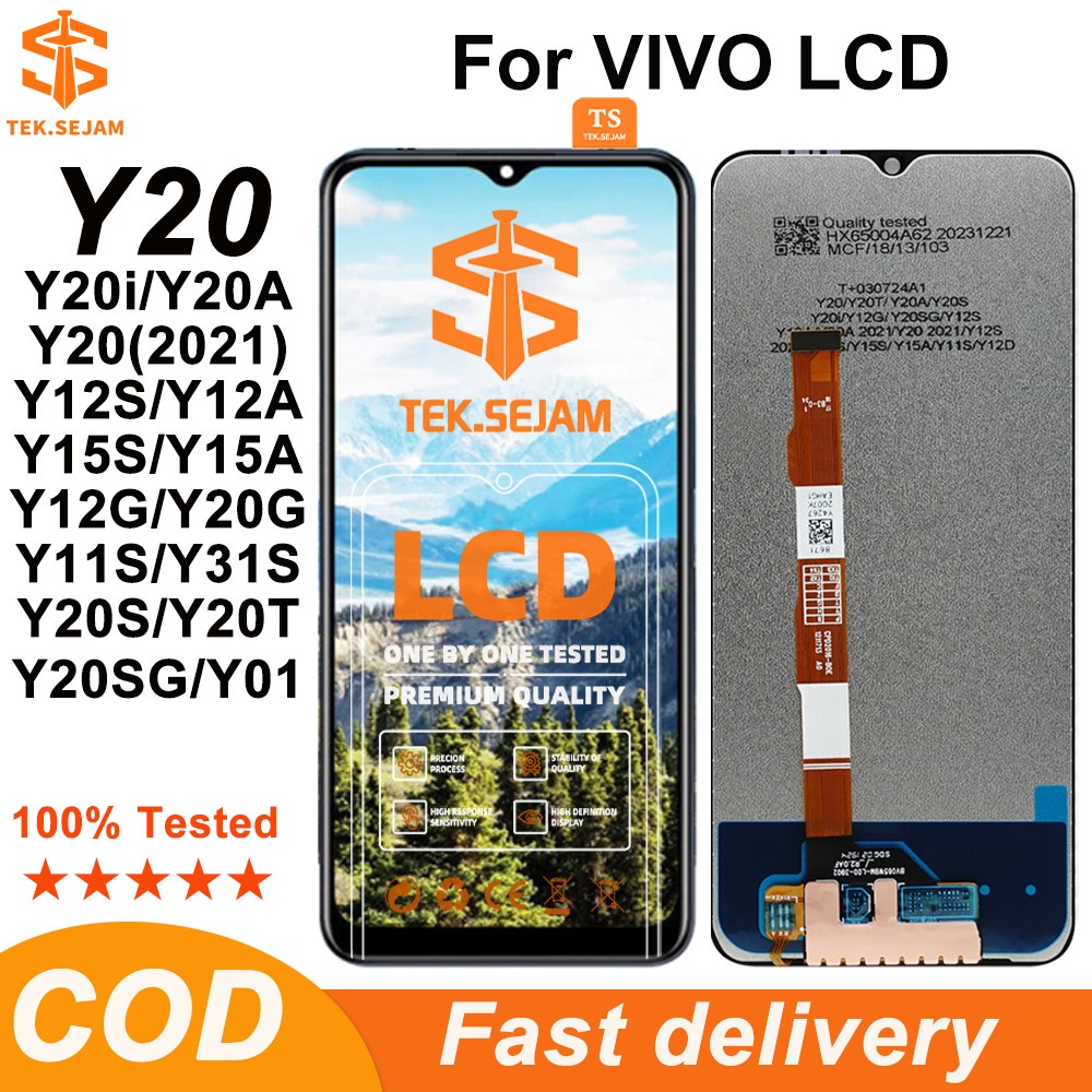 VIVO Y20 Y20T Y20A Y20i Y20SG Y12S Y15S Y11S Y12A Y15A LCD Touch Screen ...