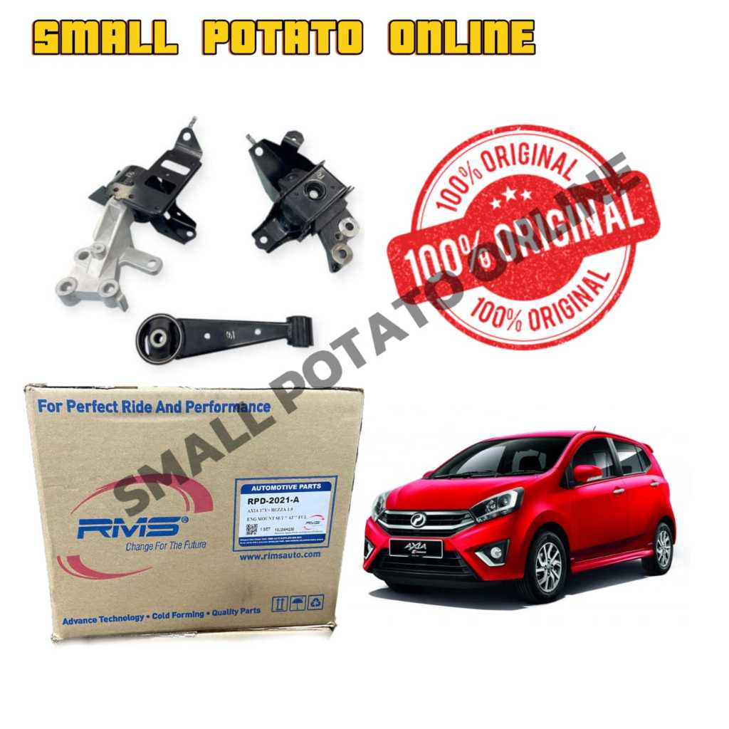 [100% ASLI]RMS PEMASANGAN ENJIN ENGINE MOUNTING SET PERODUA AXIA 2017 ...