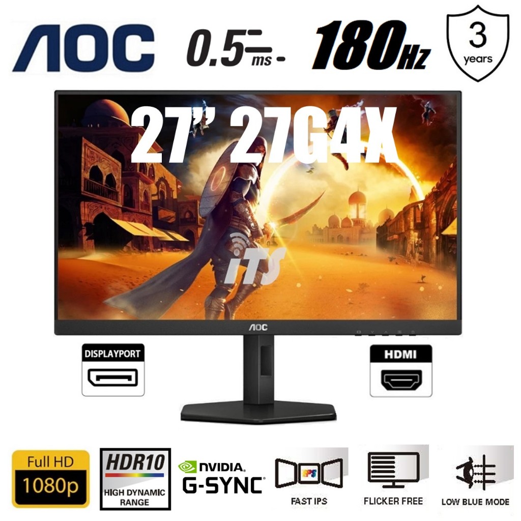 AOC 27" 27G2SP 165Hz / 27G4 1ms Adaptive Sync / 27G4X 0.5ms 180Hz G ...