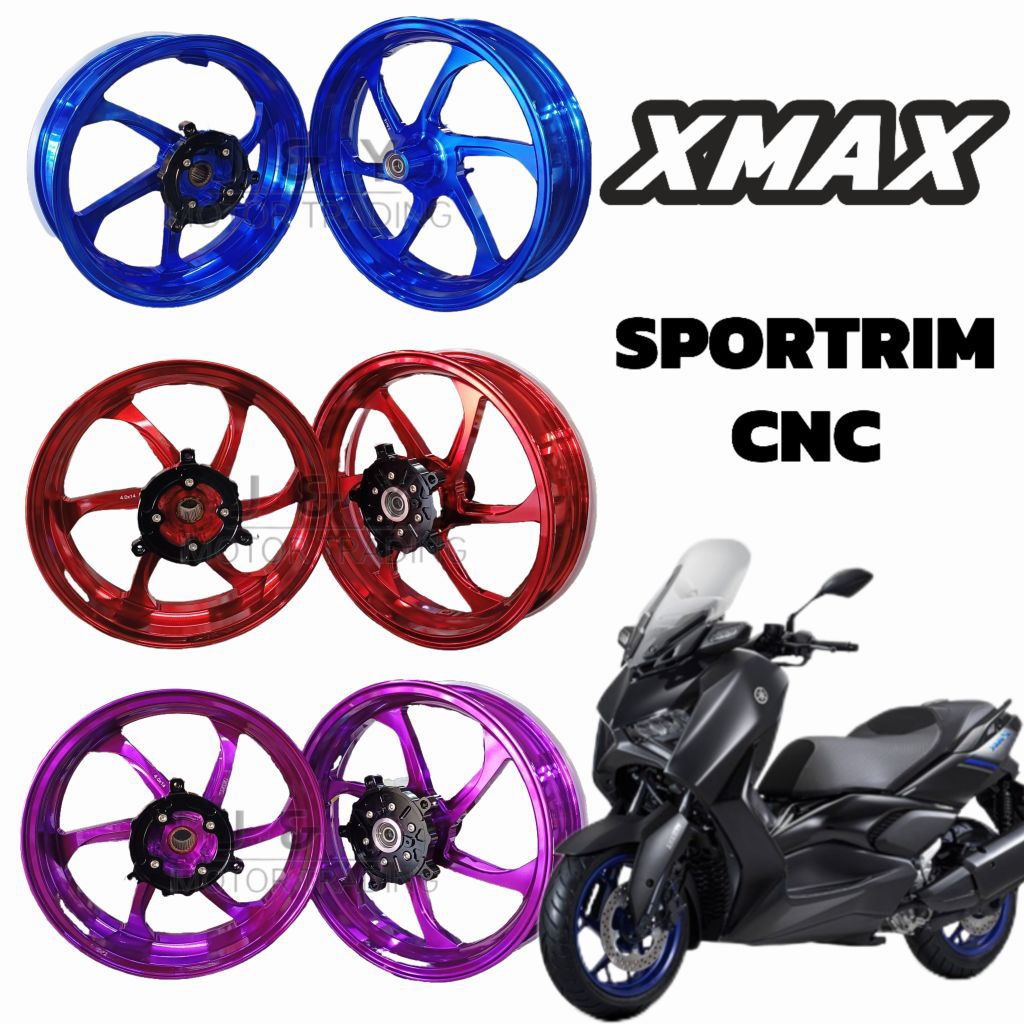 ESL SPORTRIM XMAX250 6 BATANG CNC 315-15/400-14 - YAMAHA XMAX RIM PNP ...