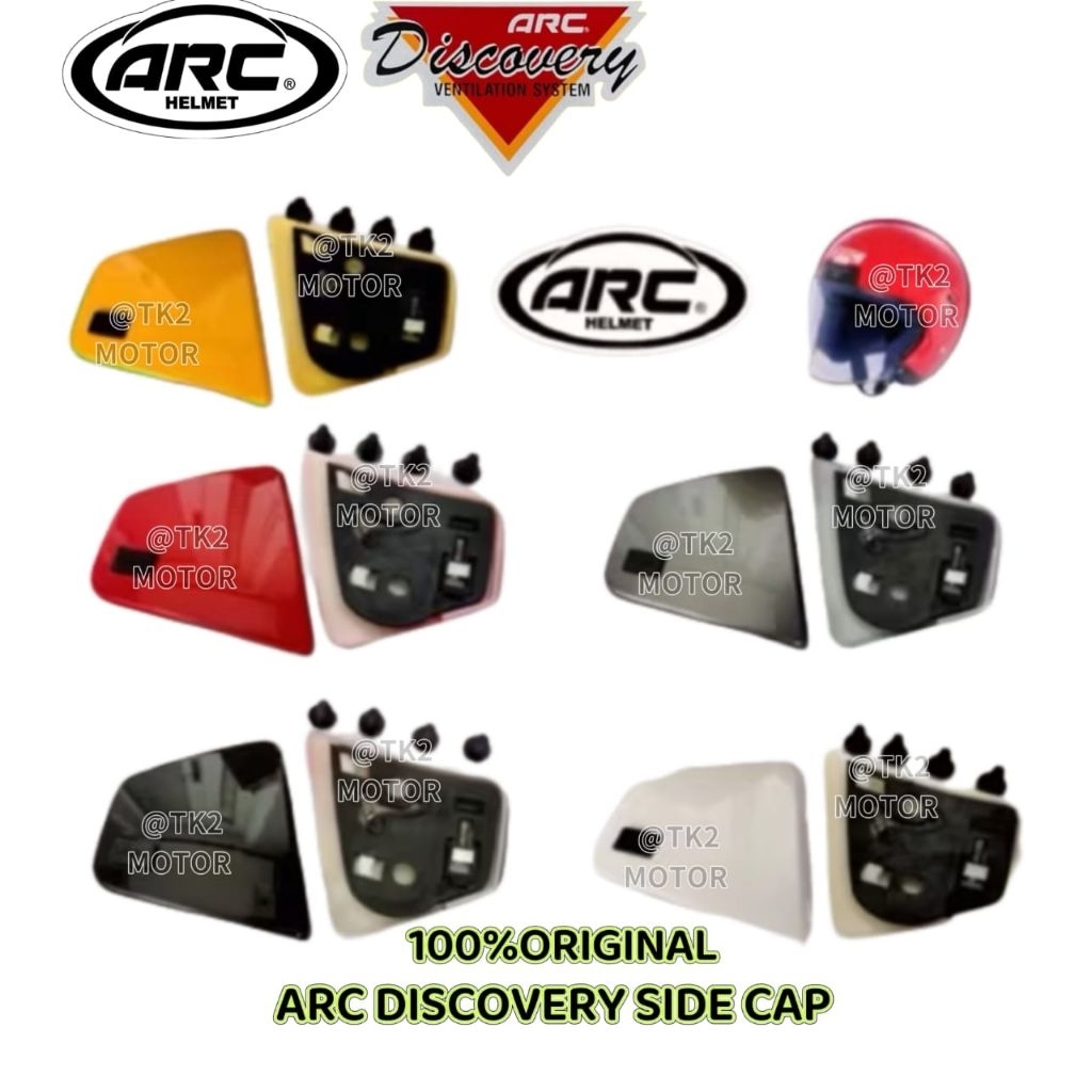 💯 % ORIGINAL ARC DISCOVERY SIDE CAP BLACK/ WHITE/ RED/GREY/YELLOW ...