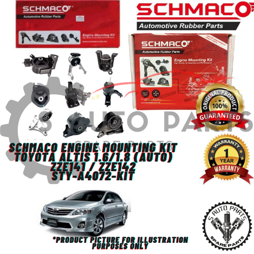 TOYOTA ALTIS 1.6/1.8 ZZE141 / ZZE142 (AUTO) SCHMACO ENGINE MOUNTING ...
