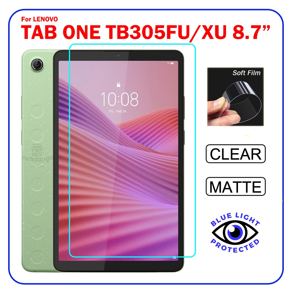 For Lenovo Tab Tab One TB305FU XU 8.7 inch Clear Matte Anti Blue Tab ...