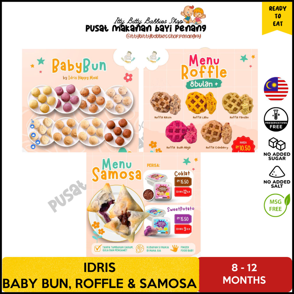IDRIS [FROZEN] - Baby Bun, Roffle & Samosa [PENANG ONLY] | Shopee Malaysia