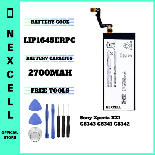 NEXCELL Bateri Serasi untuk LIP1645ERPC Battery Bateri Sony Xperia XZ1 ...