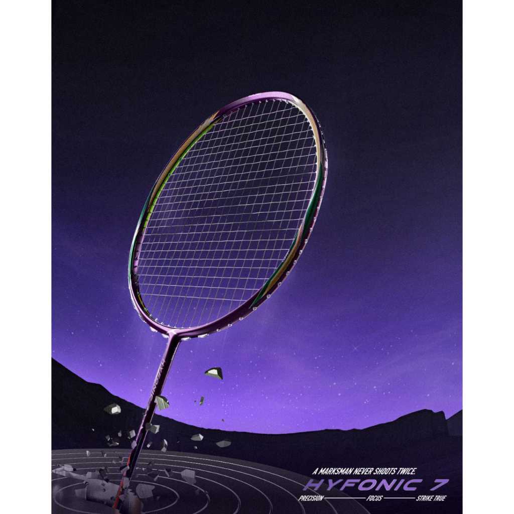 HUNDRED HYFONIC 7 BADMINTON RACKET 3U/4U (Sportsclick) | Shopee Malaysia