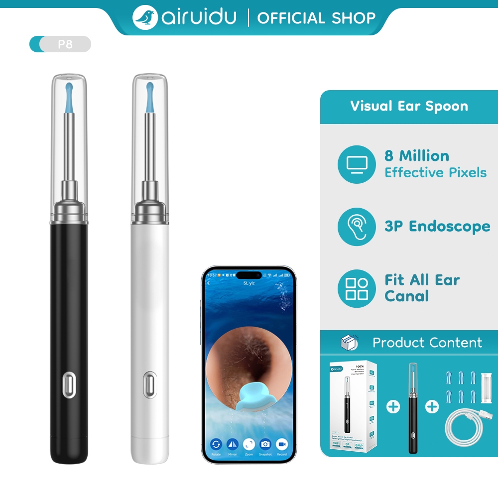 Airuidu P8 Visualization Ear Scoop Earwax Removal Smart Ear Cleaner Ear ...