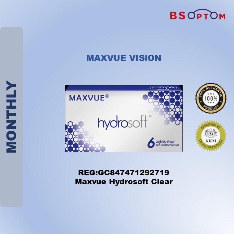 MAXVUE Hydrosoft Monthly Clear Contact Lenses (6pcs) | Shopee Malaysia