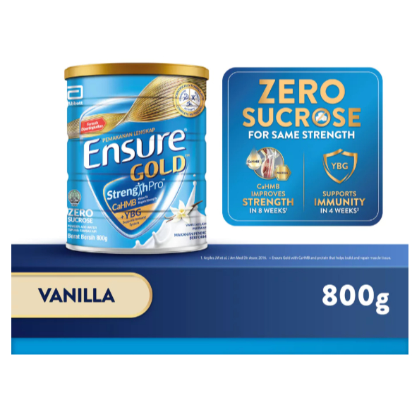 Ensure Gold Vanilla 'ZERO Sucrose' 800g Tin (Adult Complete Nutrition) | Shopee Malaysia