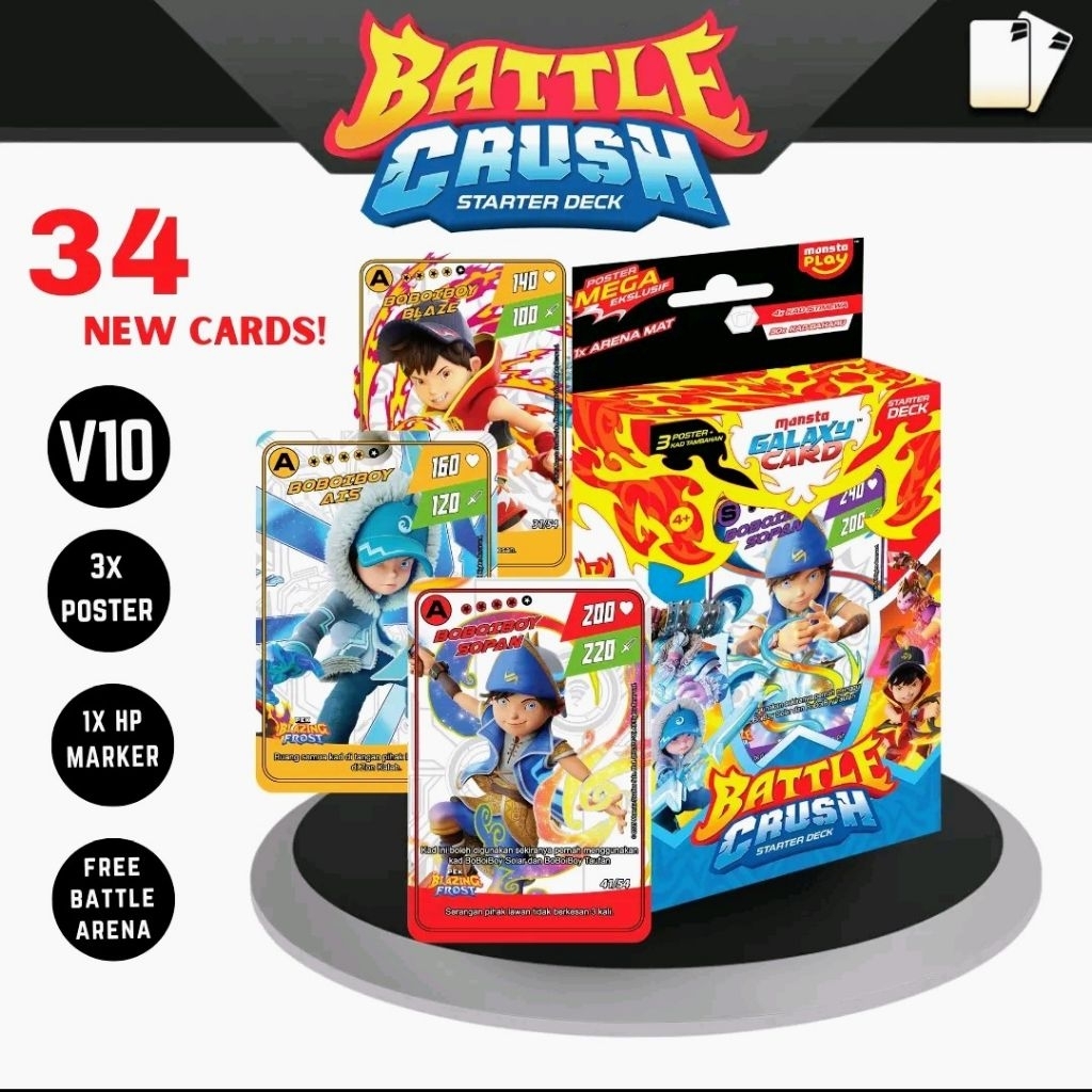 Monsta Galaxy Card Starter Deck - Battle Crush (V10) | Shopee Malaysia