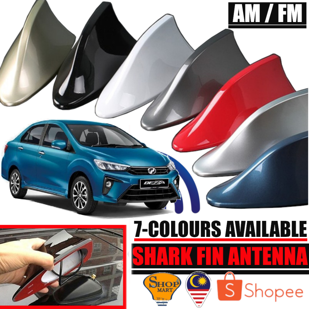 Perodua Bezza Shark Fin Antenna AM FM Car Radio Sound System Roof Top ...