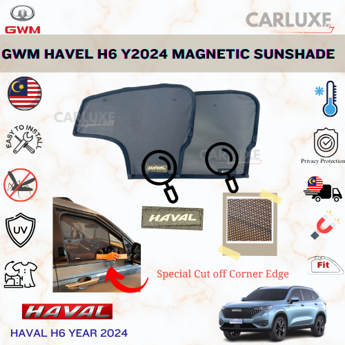 Premium Magnetic Sun Shade Sunshade For GWM HAVAL H6 year 2024 onwards ...
