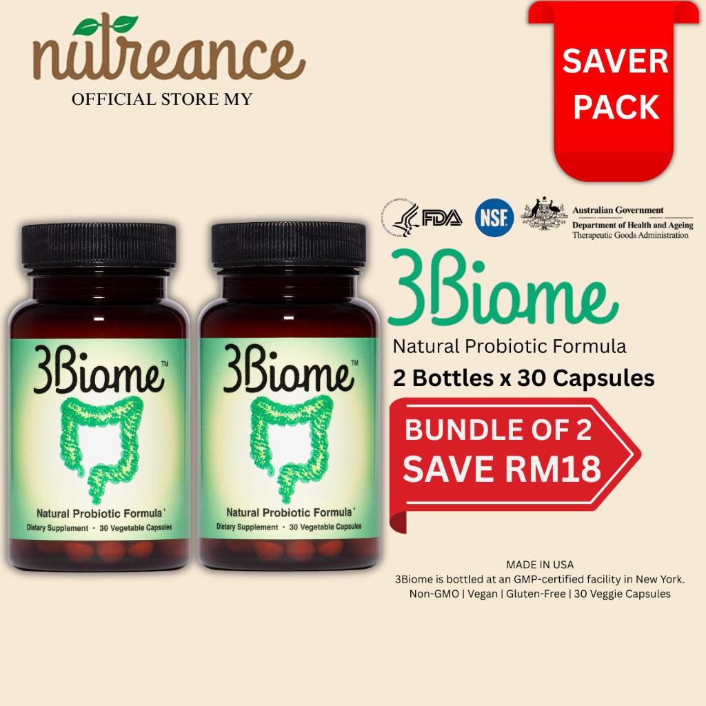[Bundle of 2] Nutreance 3Biome Natural Probiotic Formula | Shopee Malaysia