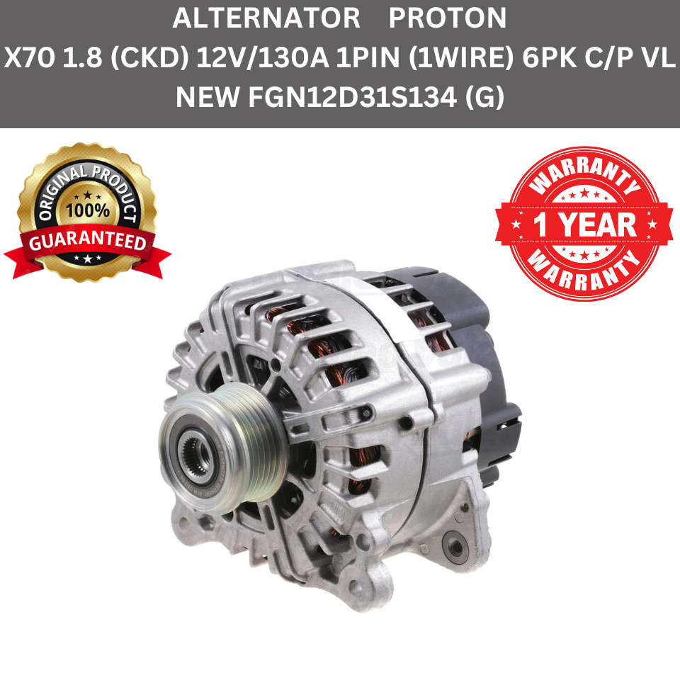 (100% Genuine + 1 Year Warranty)ALTERNATOR PROTON X70 1.8 (CKD) 12V ...