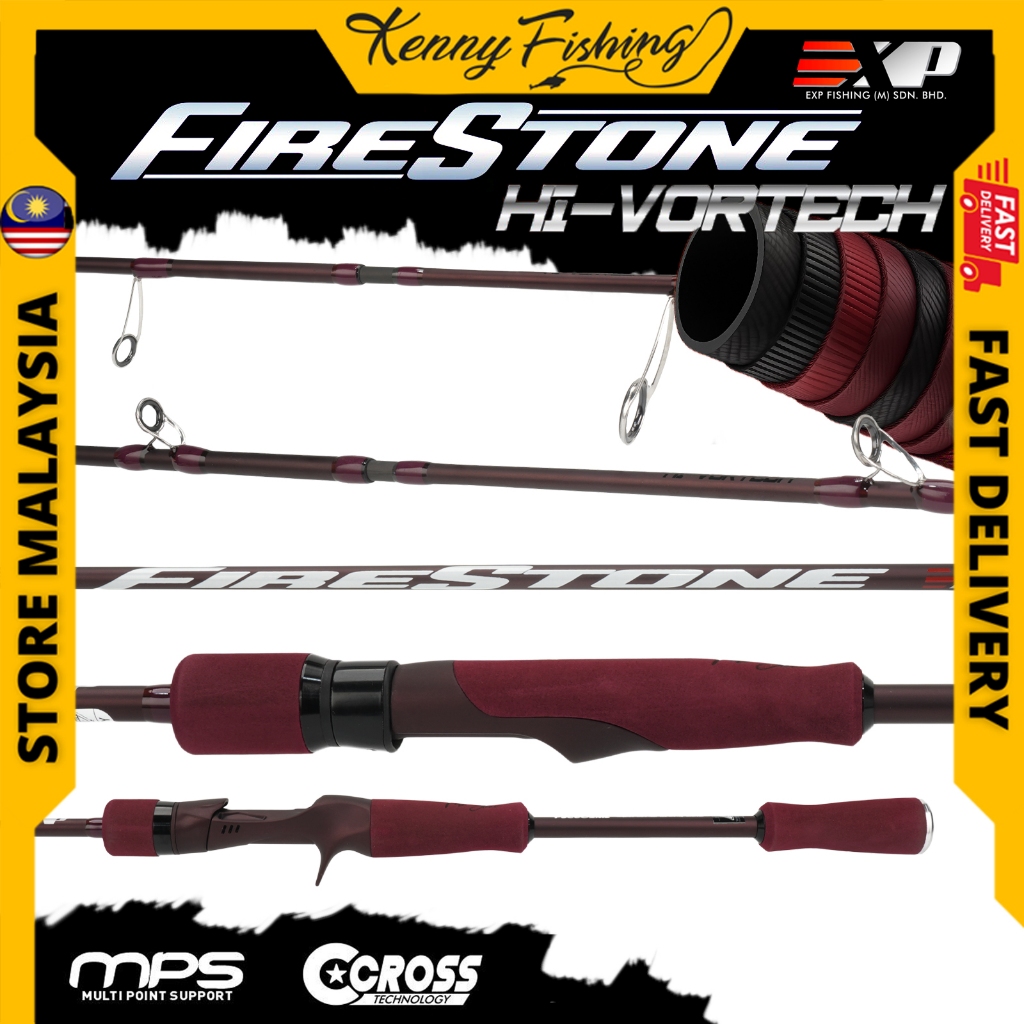 EXP FIRESTONE ROD 2 PCS Fishing Rod Bait Casting BC Spinning 6"0~7"0 ...