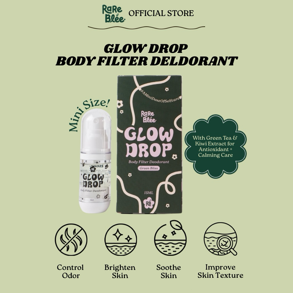 RAREBLEE Mini Glow Drop Body Filter Deodorant – Green Bliss ...
