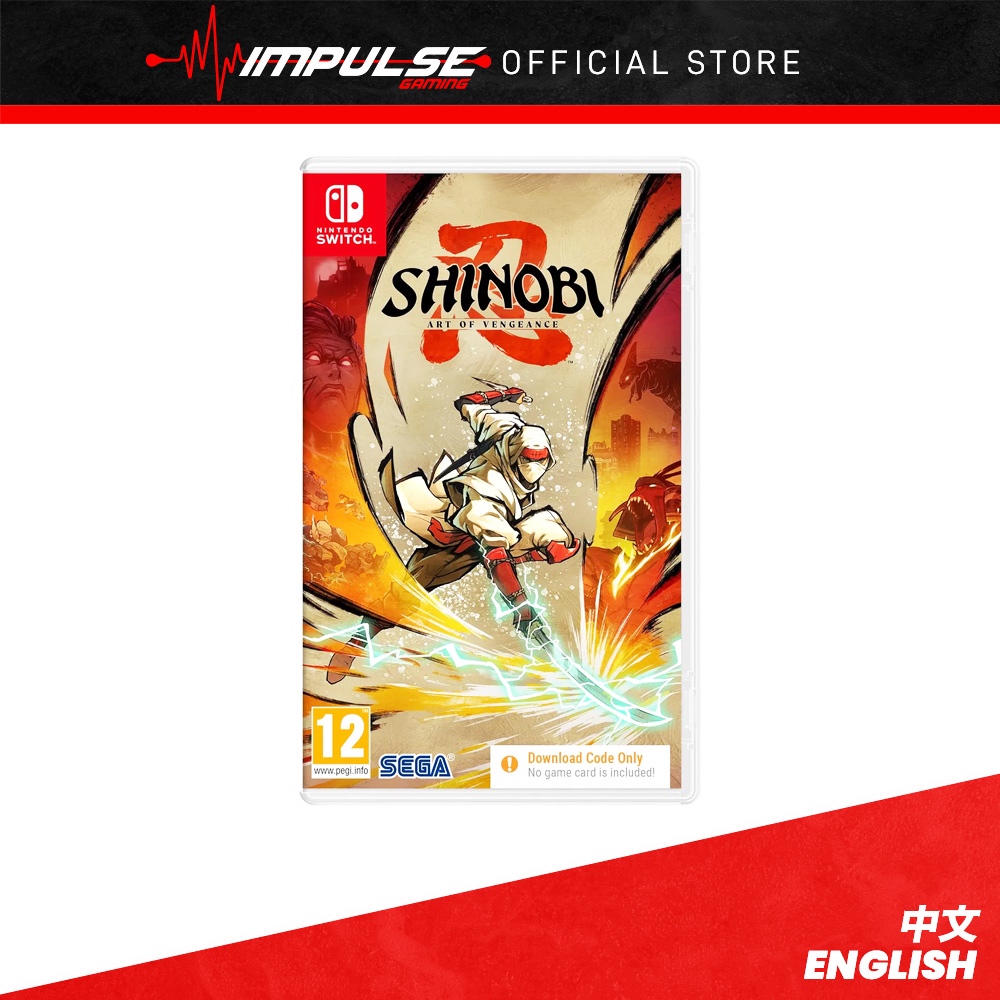 NSW Nintendo Switch Shinobi: Art of Vengeance 忍: 反攻的斩击 中英文版 (Code in a ...