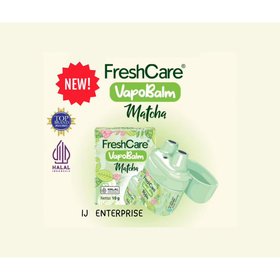 FreshCare VapoBalm Matcha – Balsem & Double Inhaler Serbaguna 10g ...