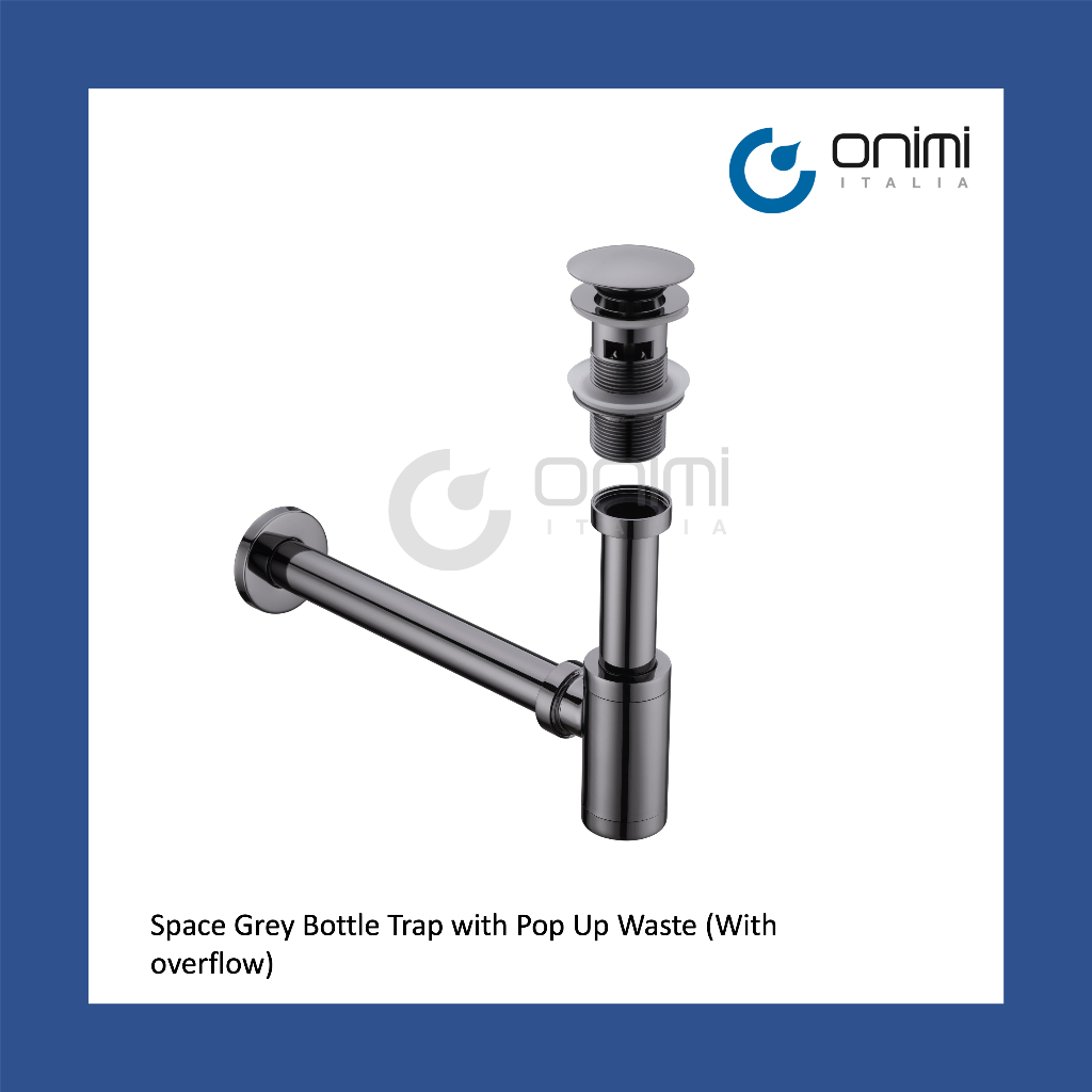 Onimi Italia - Bottle Trap with Pop Up Waste / Bottle Trap with basin ...