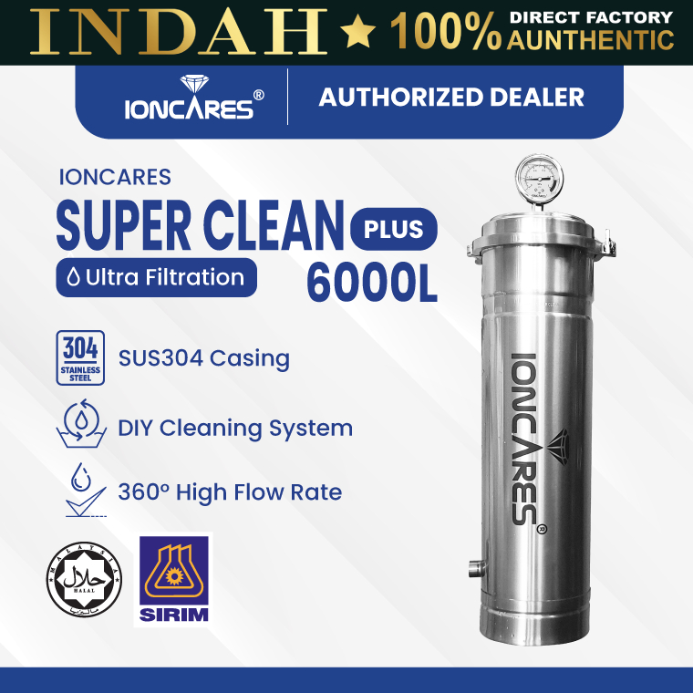 IONCARES Super Clean Plus Membrane 3.0 Penapis Air Luaran (6000 liters ...